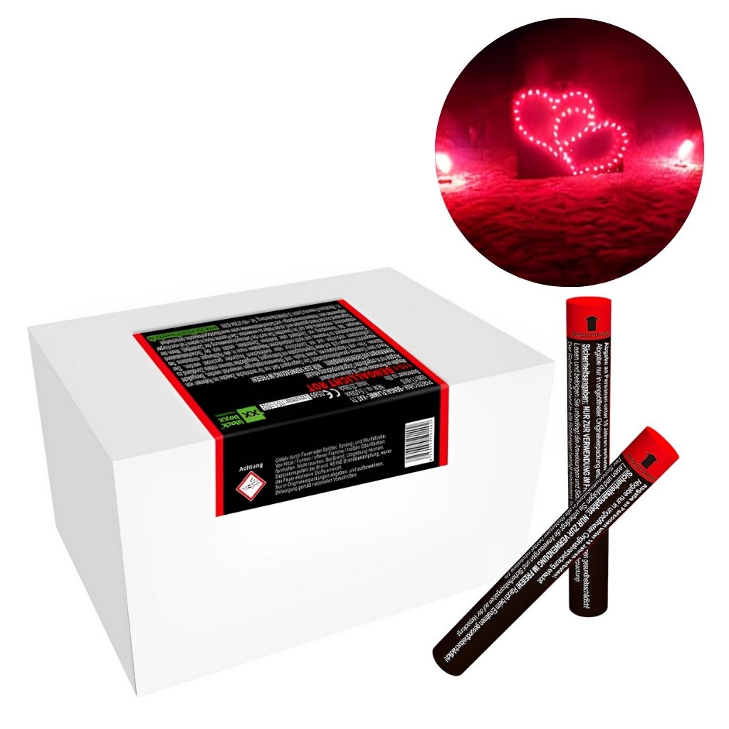 Bengallicht Rot, 25er Pack – Zubehör von blackboxx – Pyrostar Studen